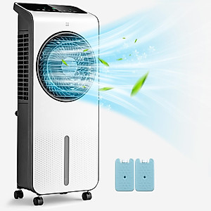 ARLIME Evaporative Air Cooler, 3-in-1 Portable Air Conditioner, AC Fan w/ 3 Modes, 24 Speeds Settings, 12H Timer & Remote Control, Swamp Cooler for Office, Bedroom, Home