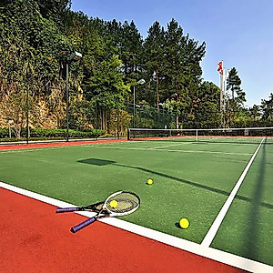 RMAMSCOV 12 Pack Advanced Pressure Training Tennis Balls Practice Tennis Ball with Mesh Carry Bag for Easy Transport,Pet Tennis Balls Training Exercise Tennis Balls for Beginner (Green)