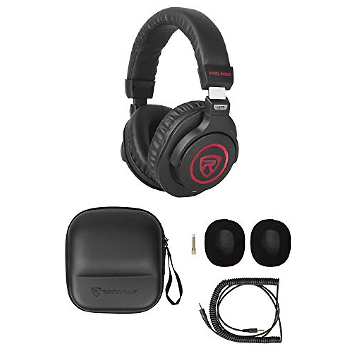 Studio Bundle w/4 Rockville PRO-M50 SR Headphones+4 Channel Headphone Amplifier