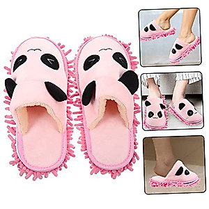 Lurrose 1 Pair Slippers Micro Fiber Mop Household Cleaner All-purpose Household Cleaners Home Mop Slippers Mopping Shoes for Floor Microfiber Mop Slippers Sweeping Slippers The Lazy