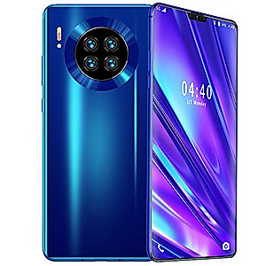 MIQOO Mate39 Face Identification 6.7in Bang Screen Dual Cards Dual Standby Smartphone 6+64g Blue 100-240VUS