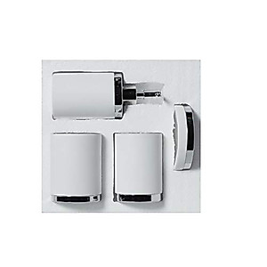 Roselli Trading Company 4pc - Hotel Bath Bathroom Accessory Set - Toothbrush Holder, Tumbler, Soap Dish, and Lotion Pump