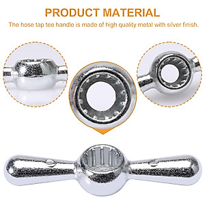 VIDABTE PP806-15 01-5097 Lawn Faucet Hose Bibb Tee Handle, Outdoor Faucet Handle for Plumb Pak, Hose Bib Handles Replacement 12 Point Broach (4 pcs)