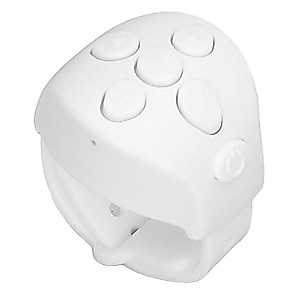Remote Scrolling, Support Mainstream Apps Rechargeable Remote Page Turner Free Your Hands Adjustable Size for Android Phones (White)
