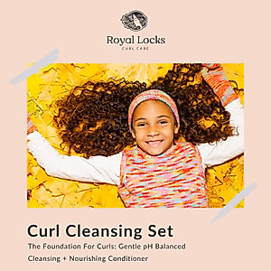 Conditioner and Hydrating Shampoo Set for Curly Hair | Sulfate and Paraben Free Keratin Rich | For Curly Wavy Textured Grey or Fine Hair .by Royal Locks Argan and Macadamia Nut Oils