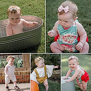 LittleJoJo Baby Girl Headbands and Bows, Newborn Infant Toddler Nylon Hairbands Hair Accessories