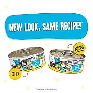 Weruva B.F.F. OMG - Best Feline Friend Oh My Gravy!, Chicken Cloud 9 with Chicken in Gravy, 5.5oz Can (Pack of 8)