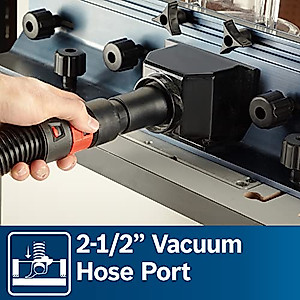 BOSCH RA1171 25-1/2 in. x 15-7/8 in. Benchtop Laminated MDF Top Cabinet Style Router Table with 2 Dust Collection Ports