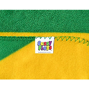 Fuzzy FlagsTM Fleece Jamaican Flag Blanket - 80-inch x 50-inch Oversized Flag of Jamaica Travel Throw Cover