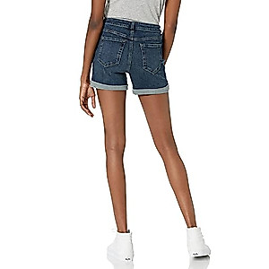 Amazon Essentials Women's 4" Denim Short, Dark Denim, 14