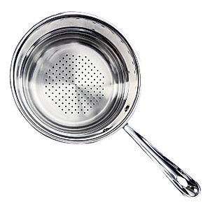 All-Clad Specialty Stainless Steel Universal Steamer for Cooking 8 Inch Food Steamer, Steamer Basket Silver