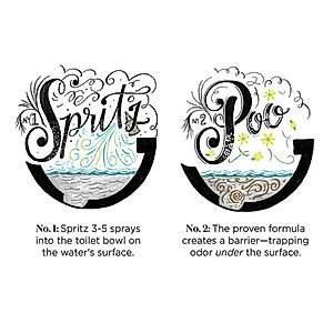 Poo-Pourri Original Citrus 9-Ounce Refill Bottle and 1.4-Ounce Refillable Bottle Original Citrus