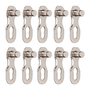 Bike Missing Chain Link, Bike Repair Kit 10 Pairs Of 11 Speeds Reusable Silver Bike Msising Chain Link Manganese Steel Bike Quick Release Bike Chain Link Connector Used For Mountain Biking Road Bikes