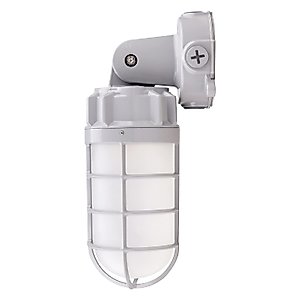 OSTEK LED Vapor Tight Jelly Jar Light 21W, IP65 Industrial JAR Ceiling/Wall Mount Lighting Suitable for Indoor and Outdoor 5000K, Vapor Proof Security Cage Light 120-277V, UL Listed (1 Pack)