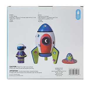 Ceramic Rocket Craft Kit by Creatology™ 3pc Ceramic Figures