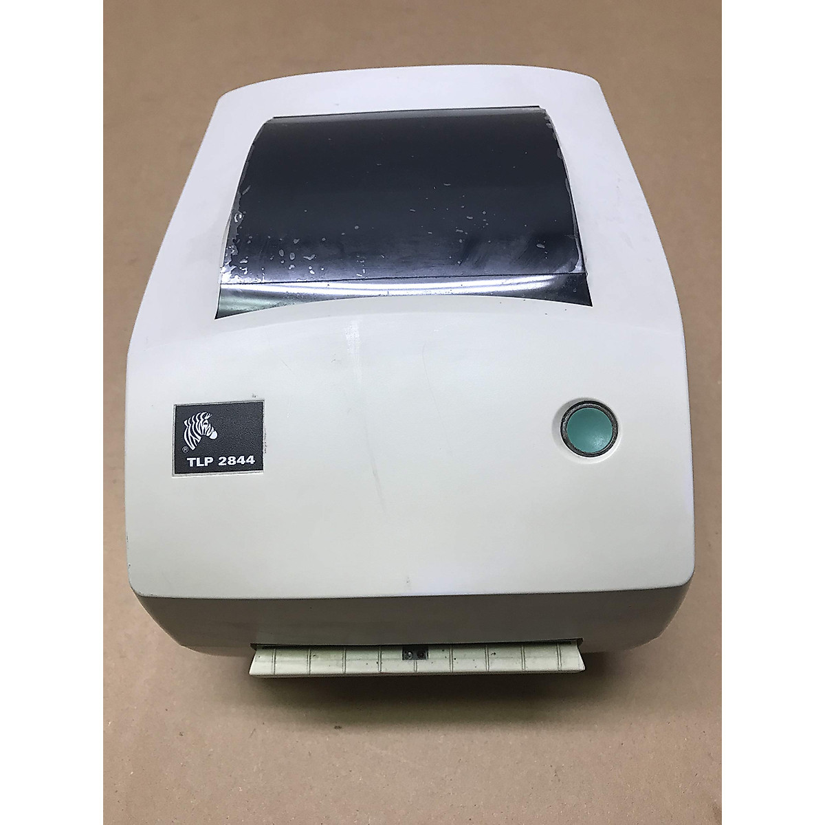 #S6B Zebra TLP 2844 Printer 2844-10301-0001 W/New Adapter, USB, Power Cables &Print