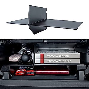 JKCOVER Compatible with Toyota Tacoma Glove Box Dividers Organizer 2016 2017 2018 2019 2020 2021 2022 2023 Accessories,Insert Box ABS Secondary Storage