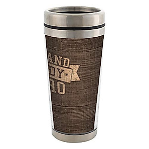 Husband. Daddy. Hero. Stainless Steel 16 oz Travel Mug with Lid