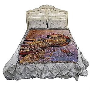 Pure Country Weavers Seretse Blanket by Laurie Prindle - Fantasy Unicorn Gift Tapestry Throw Woven from Cotton - Made in The USA (72x54)