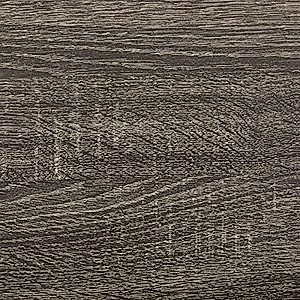 mDesign Wood Print Food Bin Box with Handles - Rustic Basket for Kitchen and Pantry Vegetable and Potato Storage - Perfect for Garlic, Onions, Fruit, and More - 12" Long - 4 Pack - Black