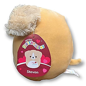 Squishmallows 8 Inch Stevon The Tan Dog Plush with Hugs & Squishes On Belly - Join The 2023 Valentine's Day Squad Stuffed Animal Toys
