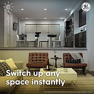 GE Lighting CYNC Smart Tunable White A19 LED Light Bulb, 60W Replacement, Bluetooth/Wi-Fi Enabled, Alexa + Google Home Compatible Without Hub, 2-Pack (Packaging May Vary)