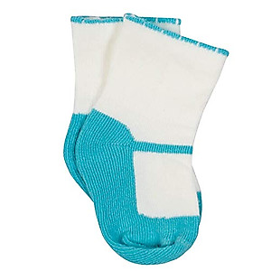 Gerber Unisex Baby Girls 8-Pair Wiggle-Proof Sock, Multicolor, 0-6 Months