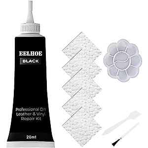 Advanced Leather Repair Gel for Car Seat Complementary Color Repair Paste 20ml (Black)