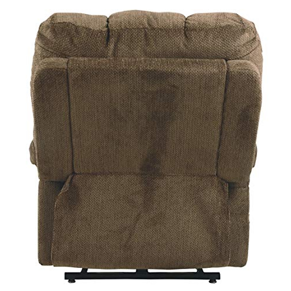 Signature Design by Ashley Ernestine Upholstered Power Lift Adjustable Oversized Recliner, Brown