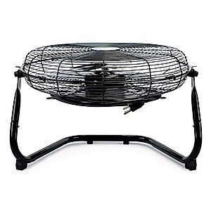 NewAir Floor Fan, 18" High Velocity Industrial Portable Shop Fan with 3 Speed Settings, WindPro18F,Black