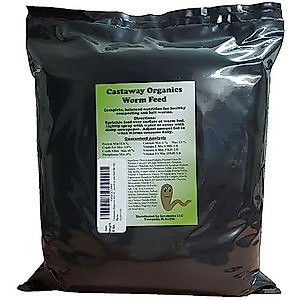 Castaway Organics Worm Food for All Composting Worms and Bait Worms (5 Pounds)