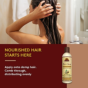 OKAY African Black Soap Leave In Conditioner, 8 Fluid Ounce