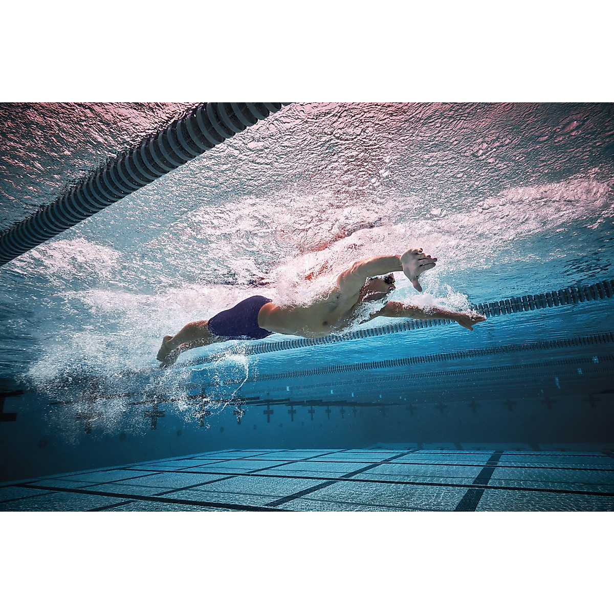 TYR Boys' Durafast ONE Jammer Swimsuit, Navy, 28