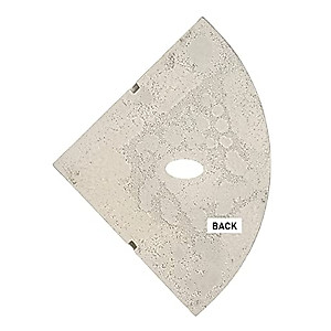 Tenedos Resin Bathroom Corner Shower Shelf Tile Flatback Wall Mounted (Cream)