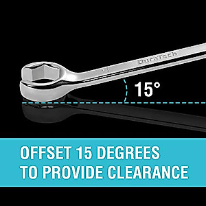 DURATECH Flare Nut Wrench Set, Metric, 3-piece, 10, 12, 13, 14, 15, 17mm, CR-V Steel, Organizer Pouch Included