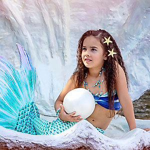 OBTANIM 2 Pcs Starfish Hair Clip Resin Beach Sea Star Hair Pins Mermaid Hair Clips Accessories for Women and Girls