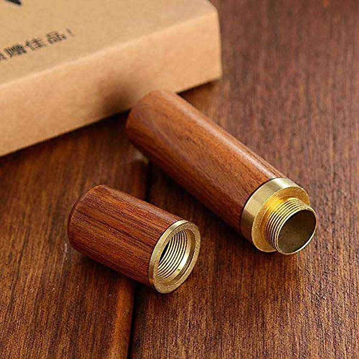 GSHLLO 2 Pcs Portable Wood Sewing Needles Storage Box Embroidery Needles Organizer Container Case