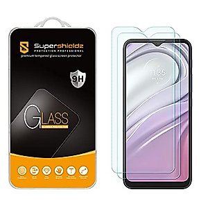 Supershieldz (2 Pack) Designed for Motorola Moto G Pure Tempered Glass Screen Protector, Anti Scratch, Bubble Free