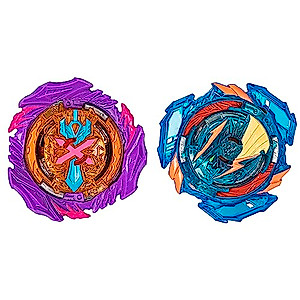 Beyblade Burst QuadStrike Ultimate Evo Valtryek V8 and Divine Xcalius X8 Spinning Top Dual Pack, 2 Battling Game Top Toy for Kids Ages 8 and Up