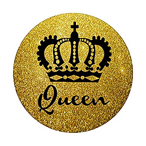 Womens Queen Crown Strong Women Glamorous Diva Gift PopSockets PopGrip: Swappable Grip for Phones & Tablets