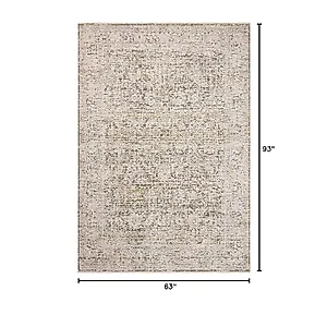 Loloi Amber Lewis Alie Collection ALE-05 Gold/Beige 5'-3'' x 7'-9'', .13'' Pile Height, Area Rug