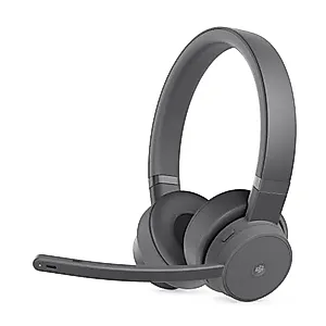 Lenovo Go - Wireless ANC Headset - Bluetooth Headset - Active Noise Cancelling - Rotatable Boom Mic - Microsoft Teams Certified