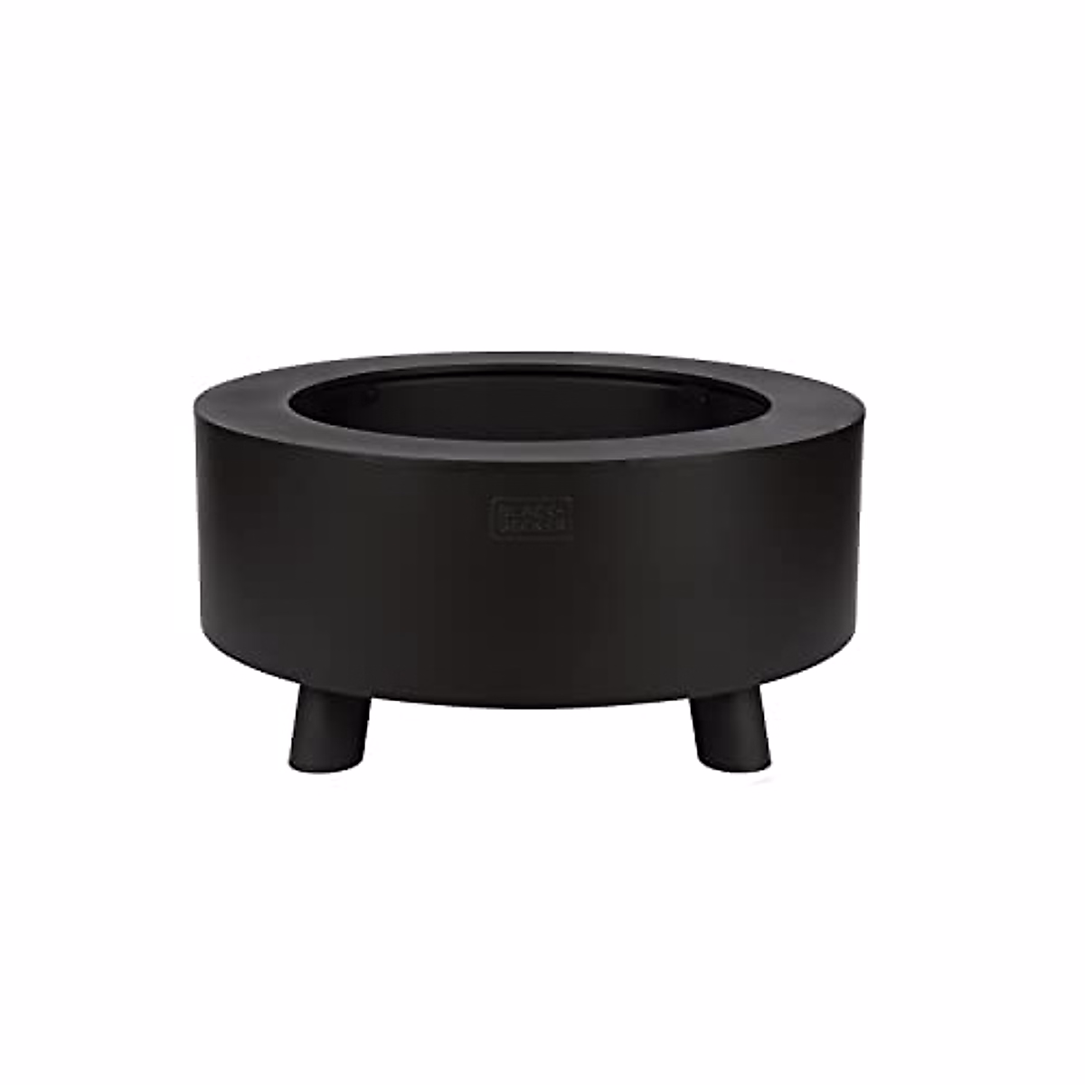 BLACK + DECKER 34" D Smokeless Wood Burning Steel Fire Pit Black Powder Coated Steel Fire Bowl Includes Poker