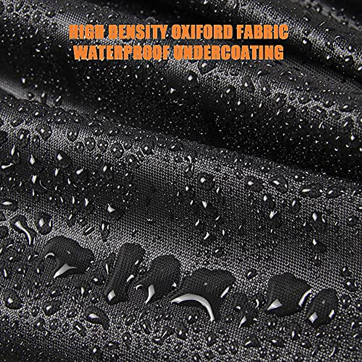 Flymer Gas Fire Pit Cover Square 21x21x35 Inches High Density Waterproof Patio Fire Table Cover, Durable Fire Pit Column Cover with Windproof Drawstring, Black