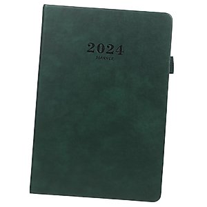 STOBOK Agenda Book English Daily Planner Undated Daily Planner Students Writing Book Memo Books Business Notepads Diary Sketchbook 2024weekly Planner Office Household Products Portable Pu
