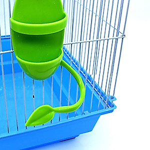 POPETPOP Bird Feeding Cup, Cuttlebone Holder Bird Cage Bowl Stand Food Holder for Budgies Parakeet Cockatiel Conure Lovebird 2Pcs
