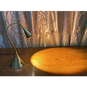 HomeFocus LED Desk Lamp with Touch Dimmable,Table Lamp,Night Light,Reading Desk Lamp,Office Desk Lamp,Working Desk Lamp,Gold Desk Lamp,LED 5W,3000K Warm Light,Metal,Antique Brass