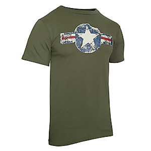 Army Air Force Olive Drab Vintage Cool Retro T-Shirt - X-Large