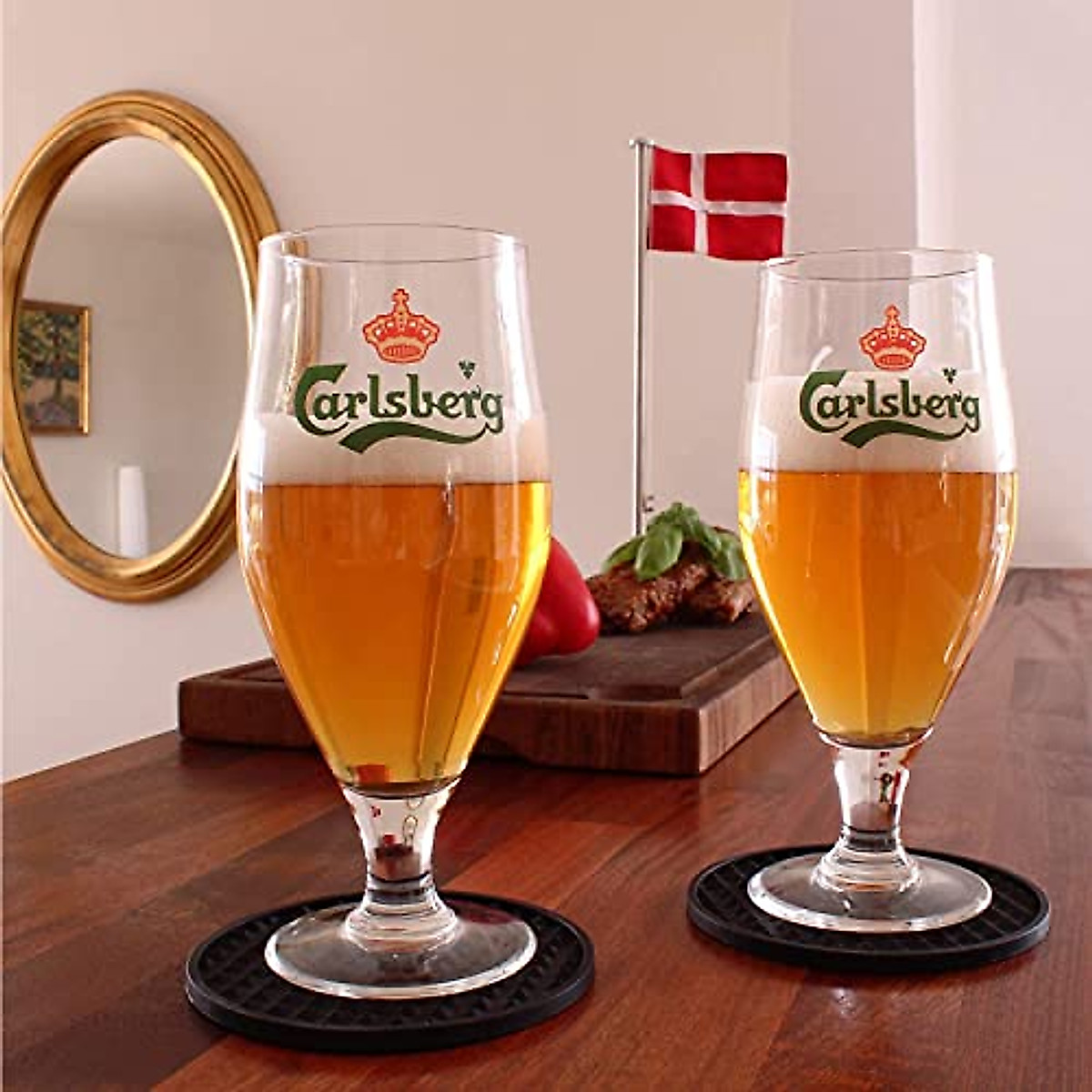 Barvivo Black Silicone Coasters for Drinks - Anti Slip Coaster Sets with Holder, 8 Pack - Cup Coasters for Tabletop Protection in Office or Home - Unbreakable Table Coaster for Outdoor and Indoor