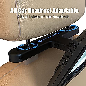 Car Headrest Mount, Sylvania/WONNIE/FANGOR/Arafuna/UEME Car DVD Player Holder, Sturdy Mount for Portable Dual Screen Headrest TV, [Angle Adjustable], [2 Sets]